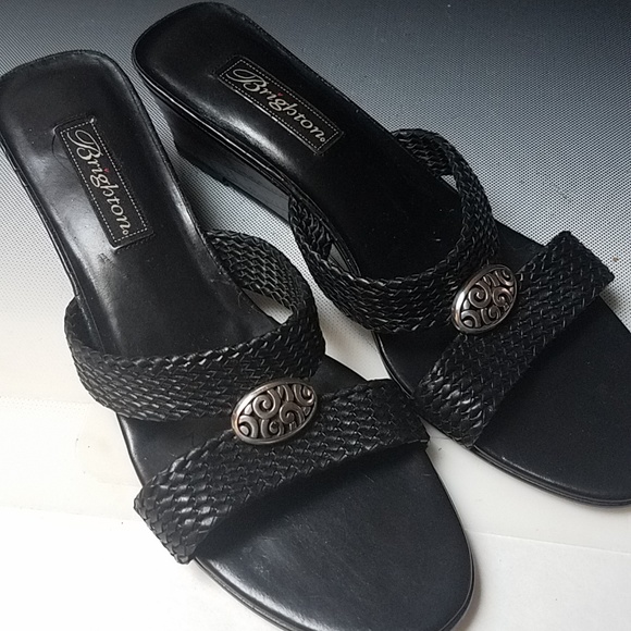Brighton | Shoes | Brighton 2 Braided Strap Leather Sandals 95n | Poshmark